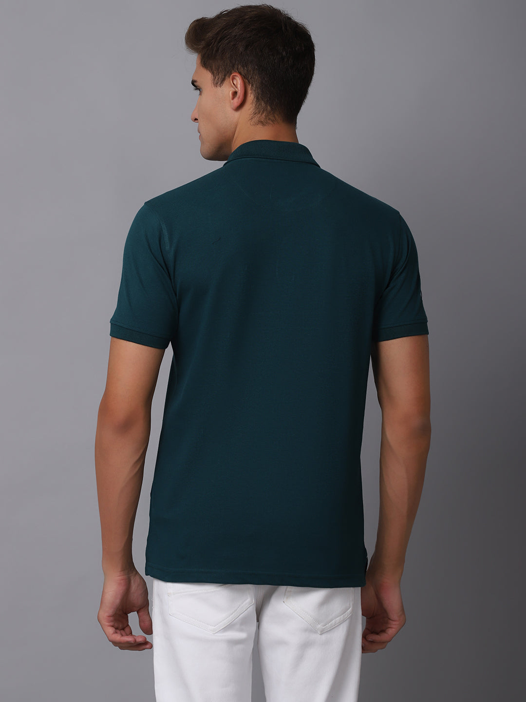 Cantabil Men's Teal T-Shirt