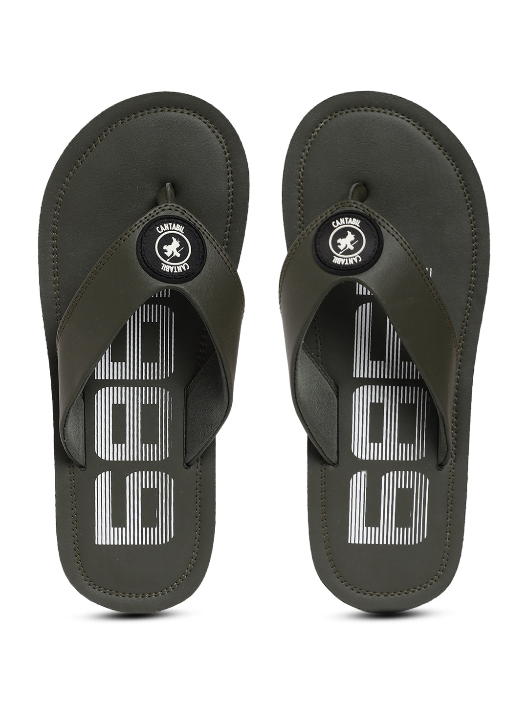 Cantabil Men Olive Green Slipper