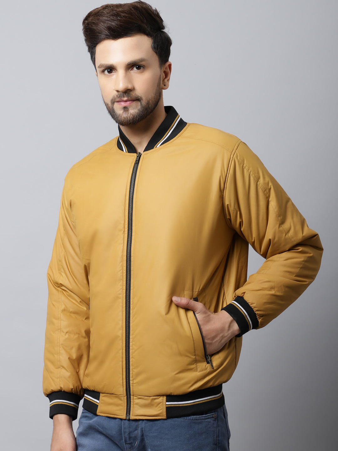 Cantabil Mens Mustard Jacket