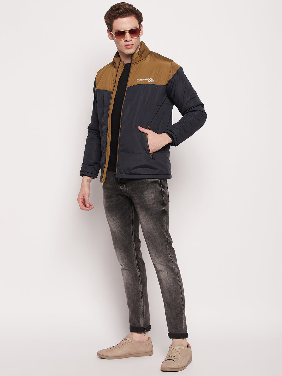 Cantabil Men Navy Jacket